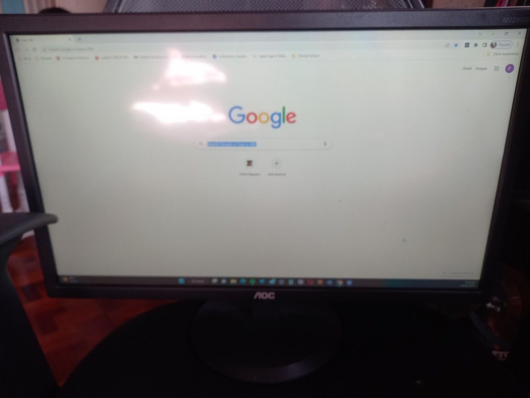 22 inch AOC monitor, Computers & Tech, Parts & Accessories, Monitor ...