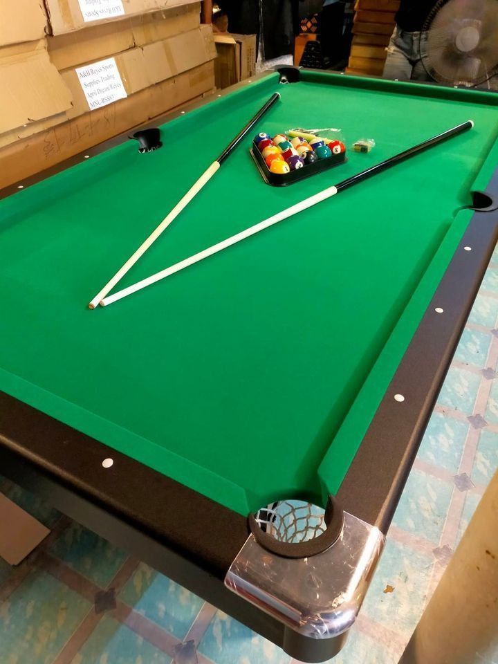 7Ft. JR SIZE FOLDABLE METAL FEET BILLIARD TABLE, Sports Equipment ...