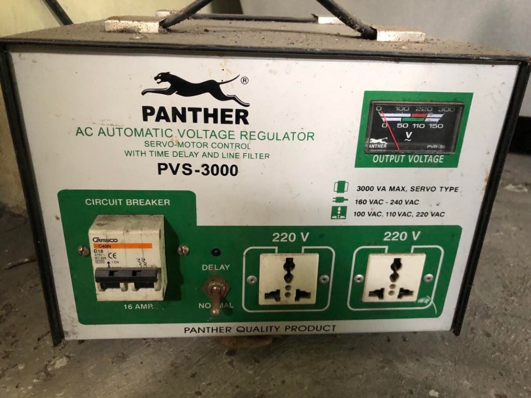 Panther AC Automatic Voltage Regulator PVS-3000 (Used), TV & Home ...