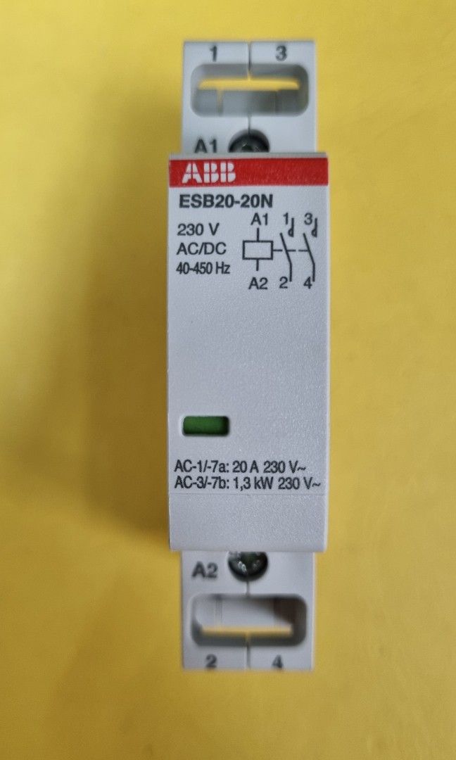 ABB Contactor ESB20-20N, TV & Home Appliances, Electrical, Adaptors ...