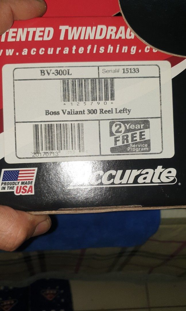 BOSS ACCURATE VALIANT 300/LEFT, Sports Equipment, Fishing on Carousell