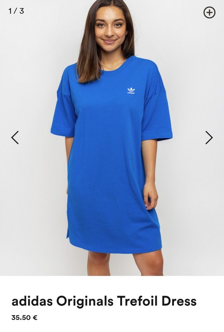 Adi Trefoil Dress Blue on Carousell