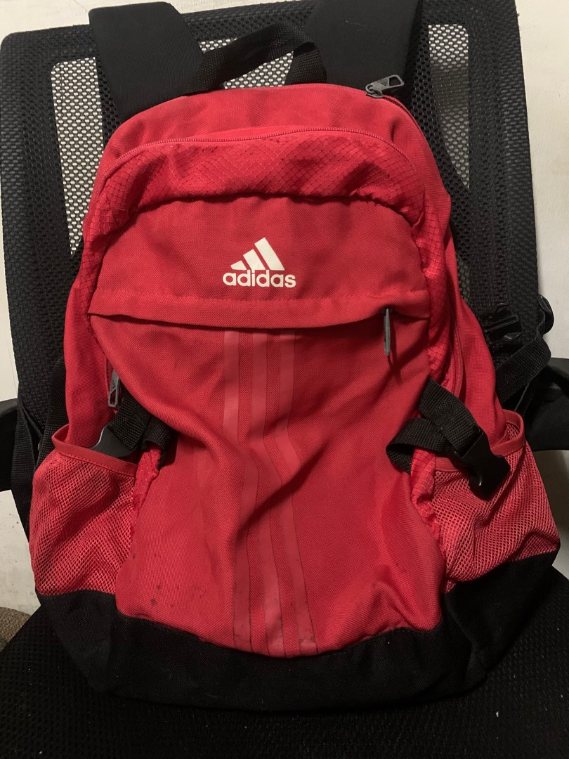 Adidas Red Backpack on Carousell