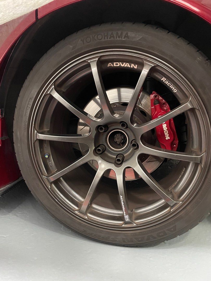 Advan RS 18x9j +22, Car Accessories, Tyres & Rims on Carousell