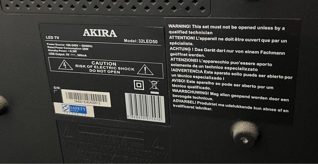 Akira 32 Inch Slim LED TV, TV & Home Appliances, TV & Entertainment, TV ...