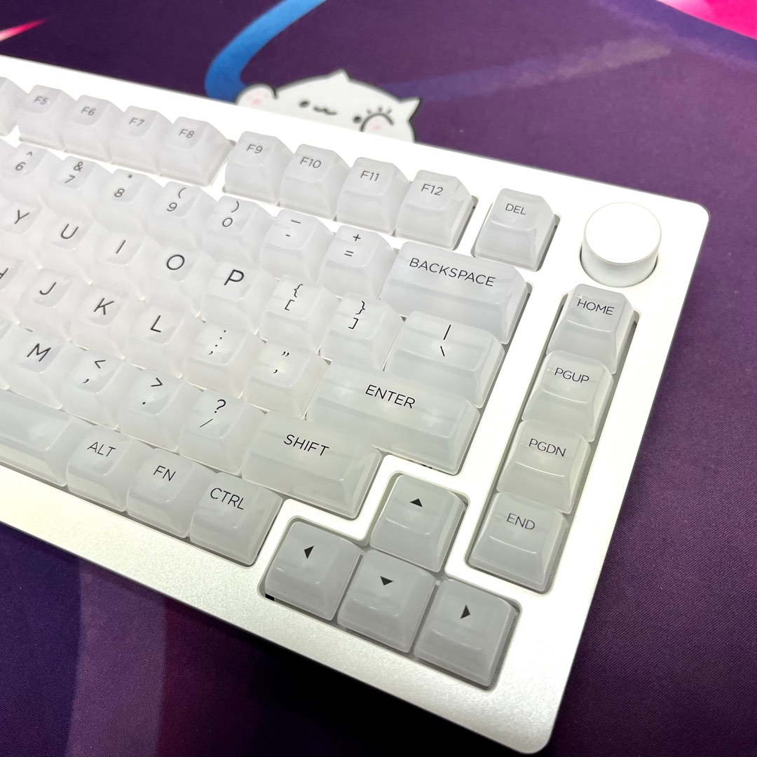 AKKO Clear ASA 白色透明鍵帽*82鍵 transparent keycap, 電腦＆科技, 電腦周邊及配件, 電腦鍵盤及相關產品 ...