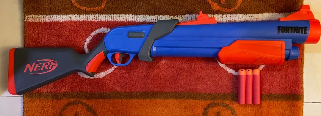 All New Nerf Fortnite Shotgun Pump SG-OT Orange Trigger-Breech Load-Fires Mega Darts, Hobbies ...