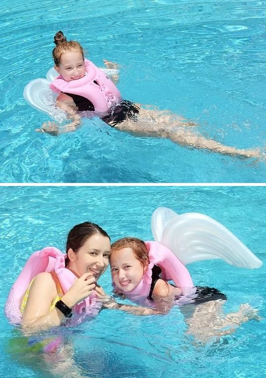 ANGEL WINGS Kids Float Swimming Pool Vest. Pelampung Badan, Babies ...