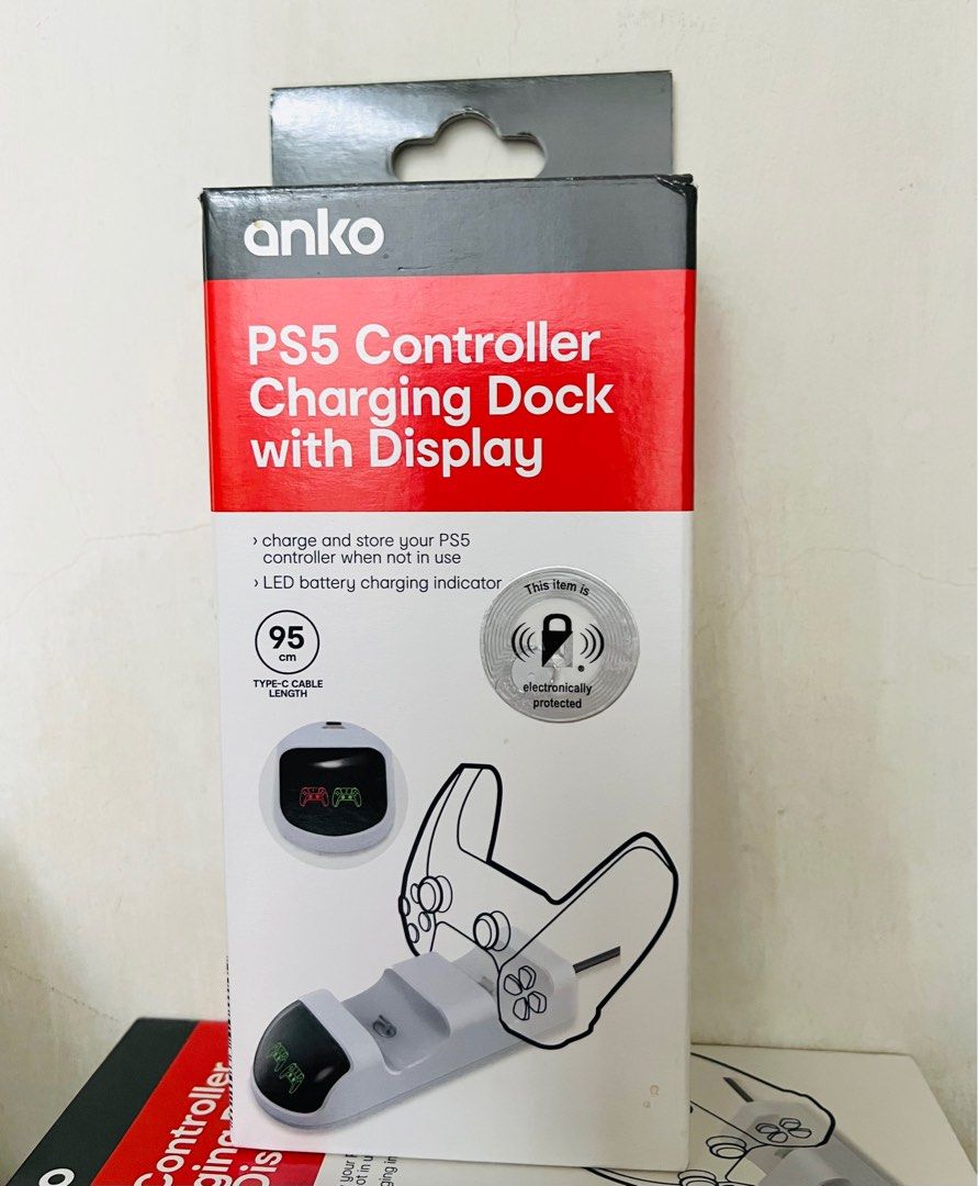 Anko PS5 Controller Charging Dock with Display PlayStation 5 Controller ...