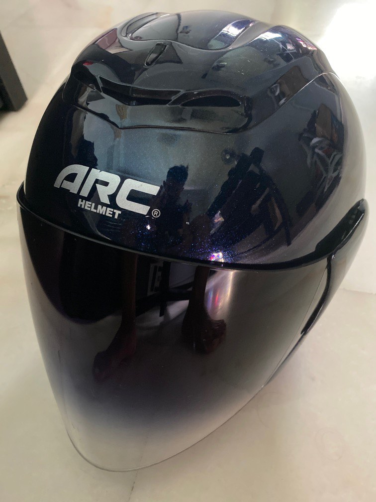 ARC 2 tone Helmet, Motorcycles, Motorcycle Accessories on Carousell
