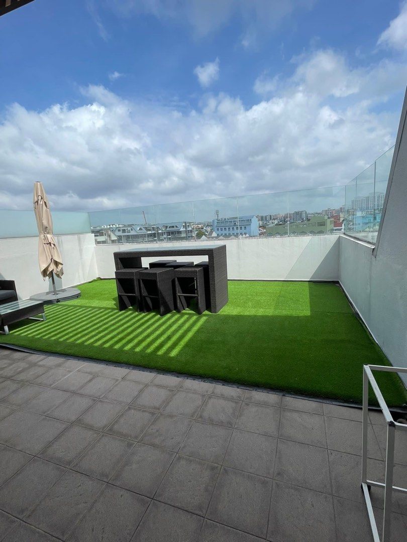 Artificial grass and drainage cells (fake grass), Furniture & Home ...
