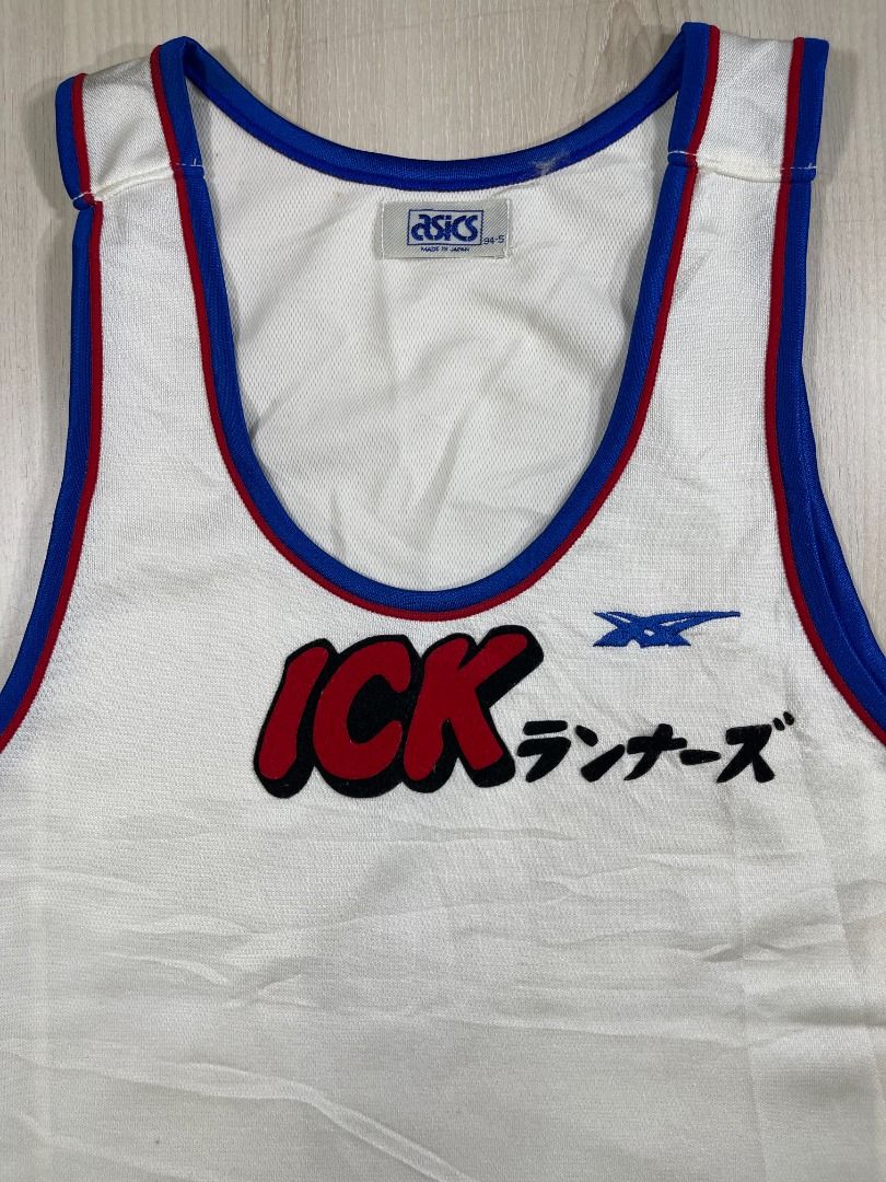 Asics Vintage Running Singlet #CH8 Used, Men's Fashion, Tops & Sets ...