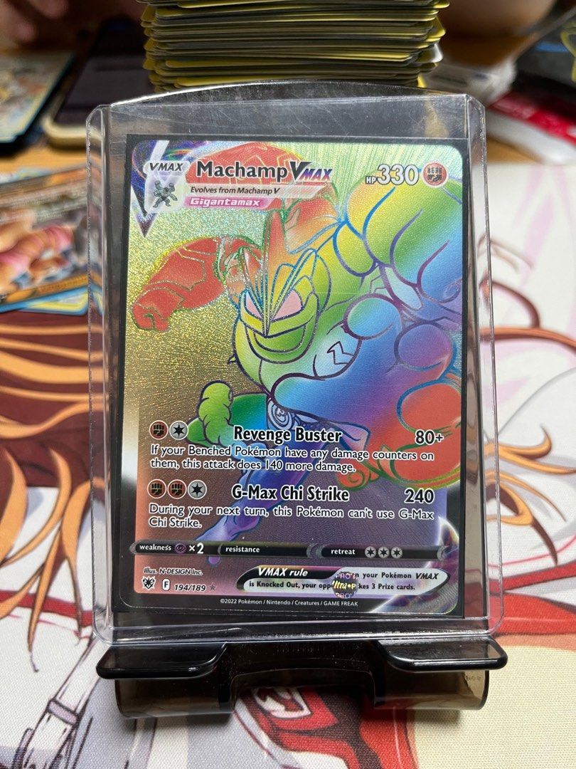 Astral Radiance 194 - Machamp VMAX SR (Rainbow), Hobbies & Toys, Toys ...