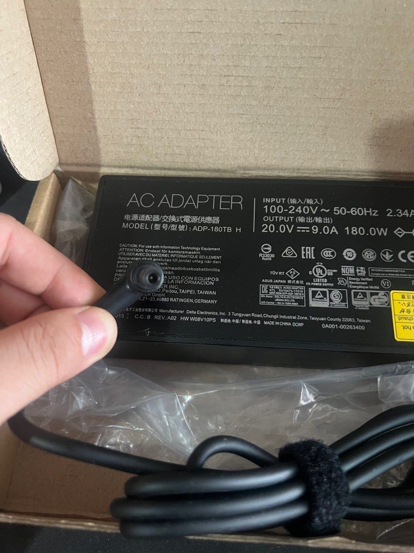 Asus TUF Gaming A15 Charger 180w 20v 9a Circle Pin with Pin Inside ...