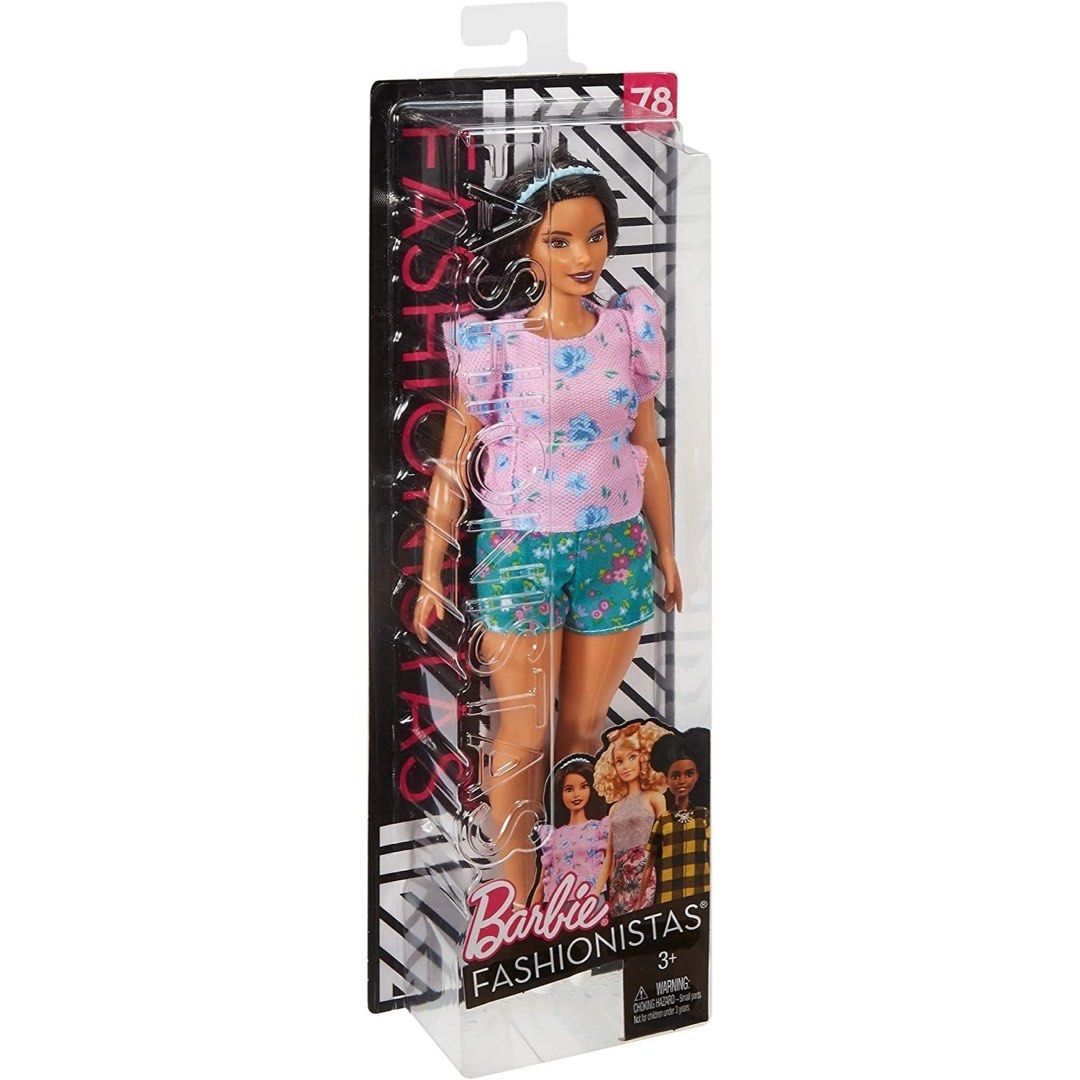 Barbie Fashionistas Curvy Doll 78 Floral Frills, Hobbies & Toys, Toys ...