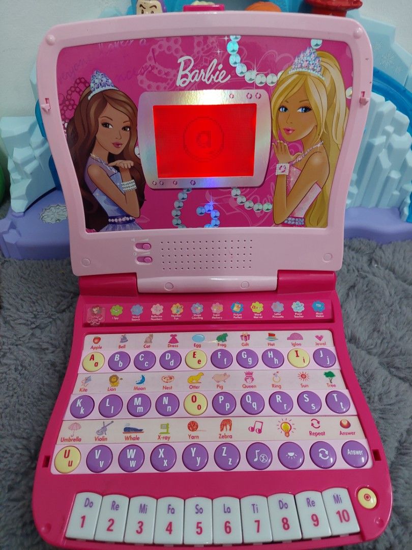 Barbie Laptop, Hobbies & Toys, Toys & Games on Carousell