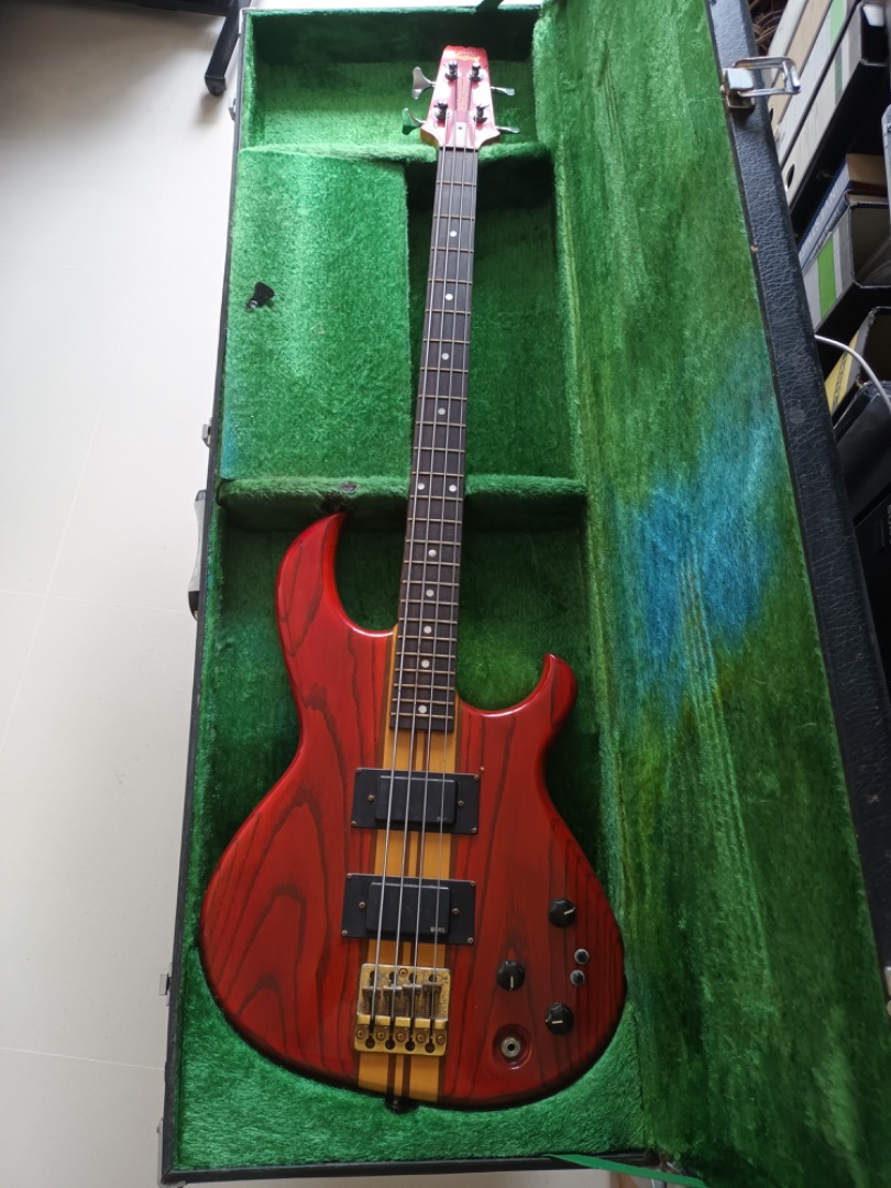 Bass Guitar Aria Pro II with case, Hobbies & Toys, Music & Media, Musical Instruments on Carousell