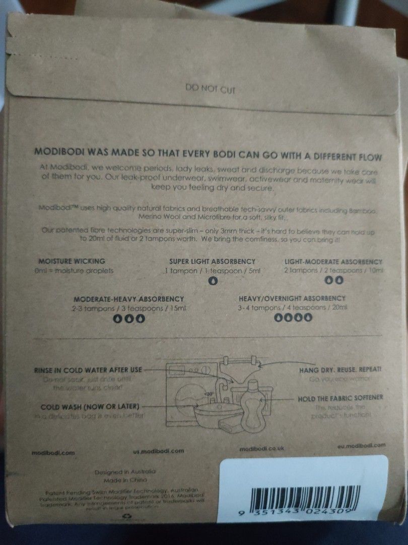 BNIB Modibodi Period Panties, Women's Fashion, New Undergarments ...