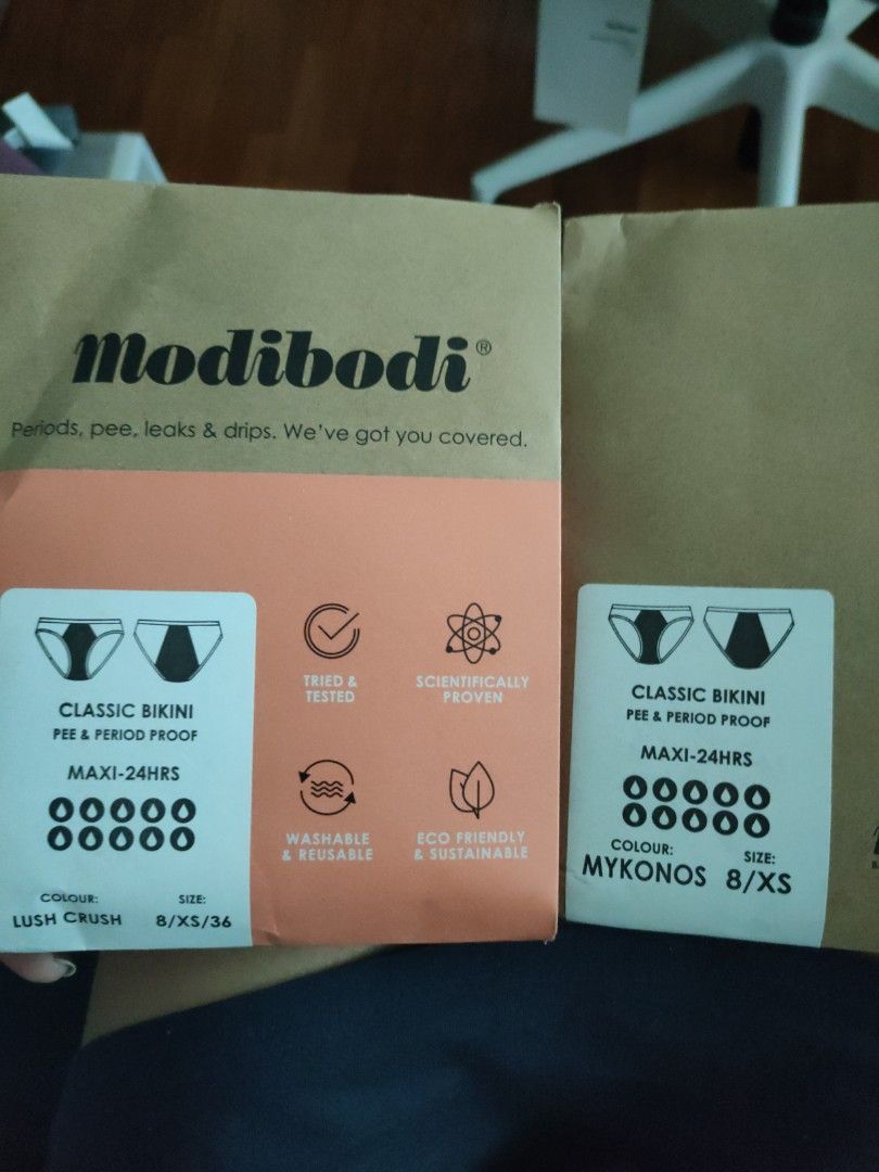 BNIB Modibodi Period Panties, Women's Fashion, New Undergarments ...