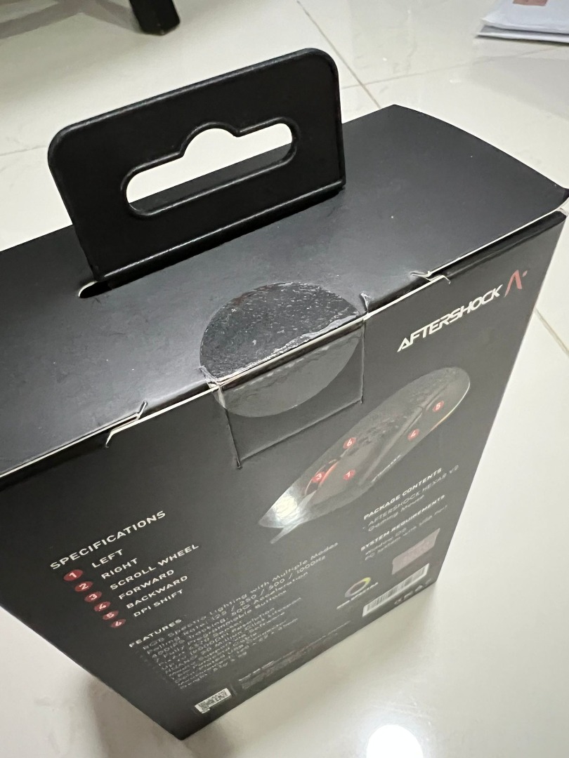 BRAND NEW AFTERSHOCK GAMING MOUSE HEXAR V2, Computers & Tech, Parts ...