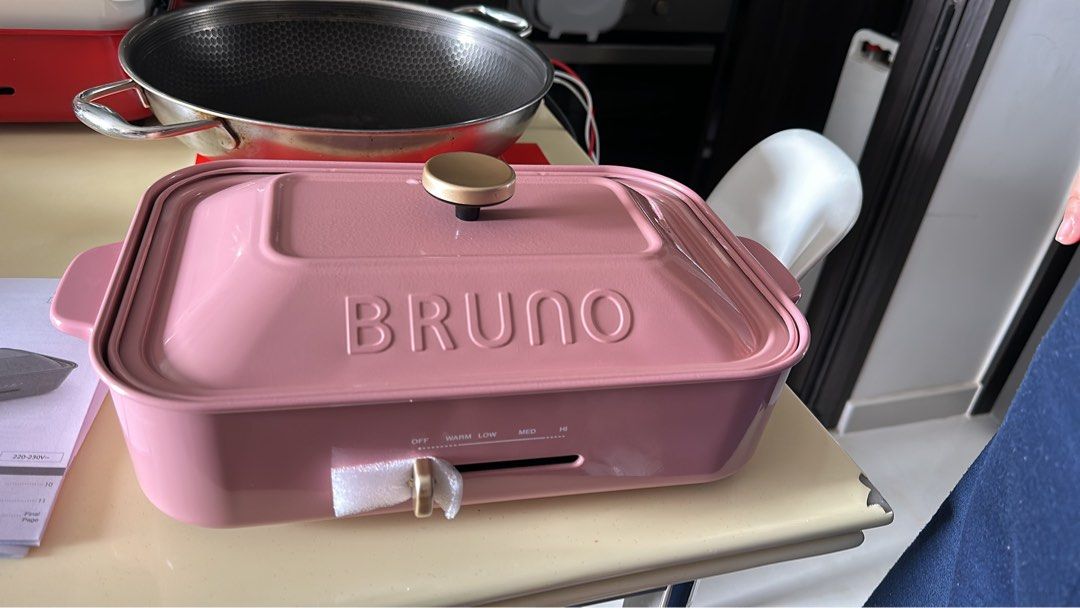 Bruno compact hotplate in rose pink, TV & Home Appliances, Kitchen ...