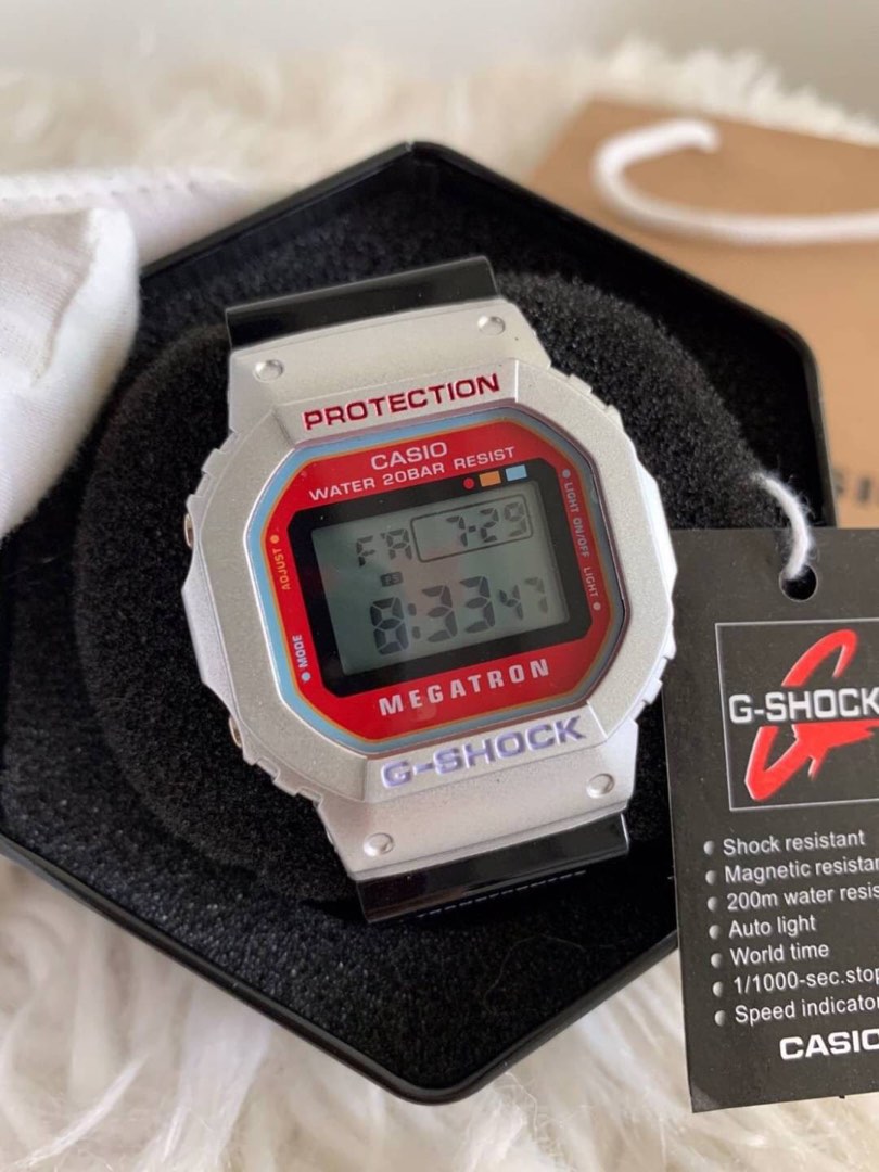 CASIO G-SHOCK X Transformers DW-5600ME watch 2023 new design, 他的時尚, 手錶及 ...