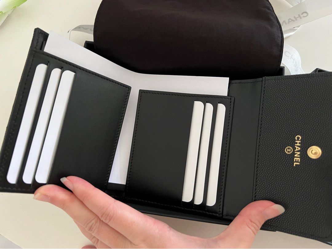 Chanel CF 23C Three Folds Wallet Card Holder, Luxury, Bags & Wallets on ...