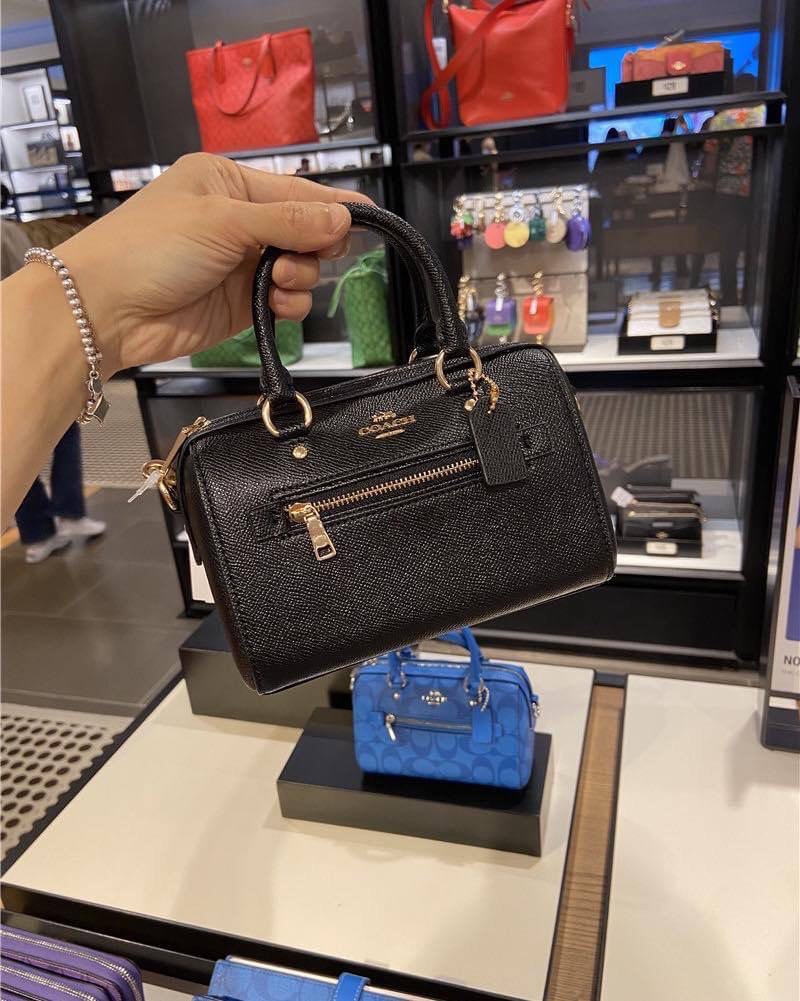 Coach micro rowan in signature canvas, Luxury, Bags & Wallets on Carousell