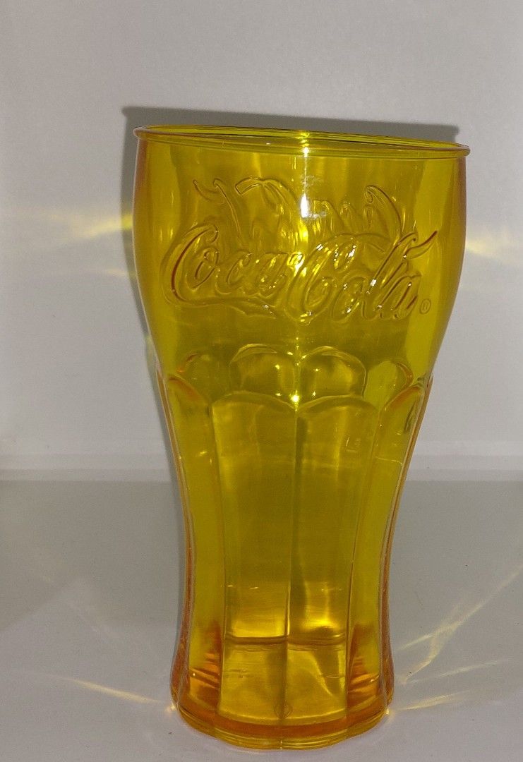 Coca Cola Coke Collectible Plastic Tumblers Cup Colorful Rainbow Colors