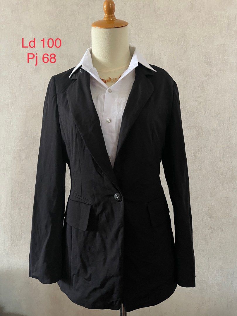 Compagna Blazer hitam blazer formal blazer sidang blazer kantor, Fesyen ...