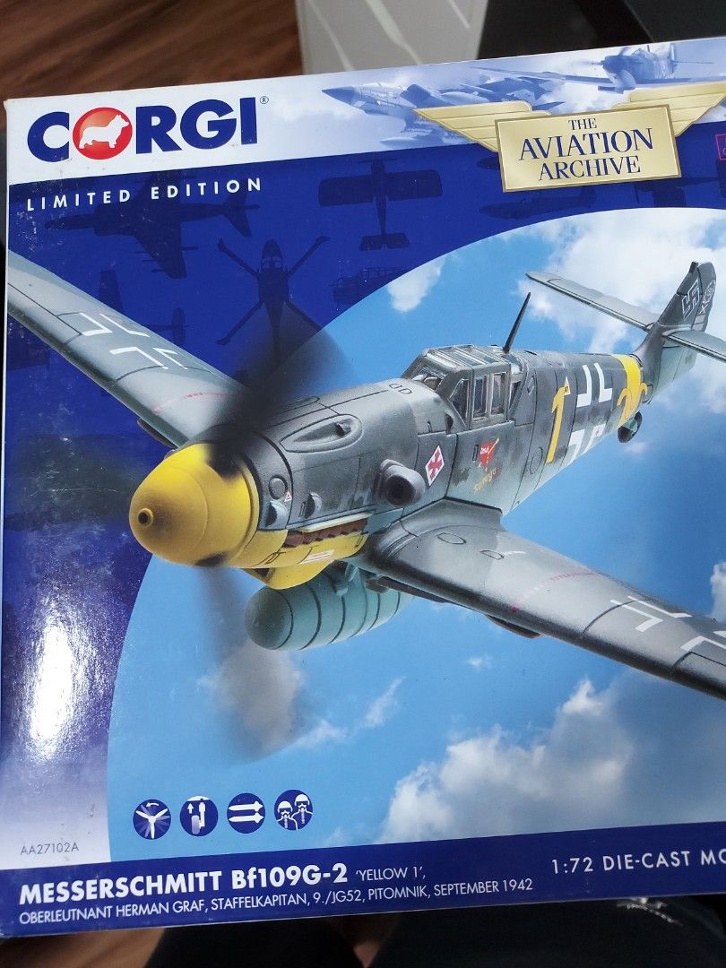 Corgi WW2 ME109 Herman Graf, Hobbies & Toys, Memorabilia & Collectibles ...