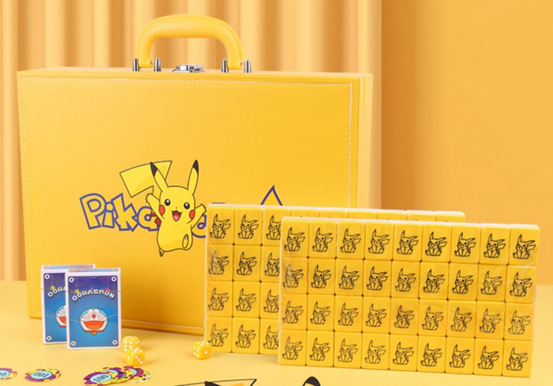 Customised Pikachu Mahjong tiles (SG VERSION), Hobbies & Toys, Toys ...