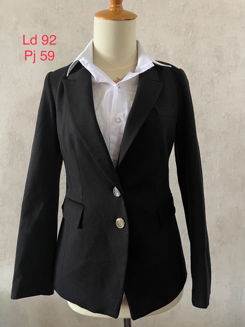 Datum Blazer hitam blazer formal blazer sidang blazer kantor, Fesyen ...