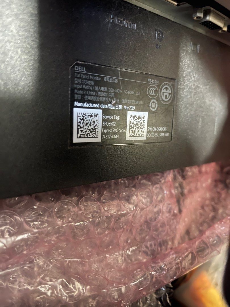 Dell Monitor P2419H, 23.8 inch, free HDMI cable, Computers & Tech ...