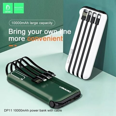DENMEN Powerbank DP11 2USB 2.1A WITH CABLE 10000MAH, Mobile Phones ...