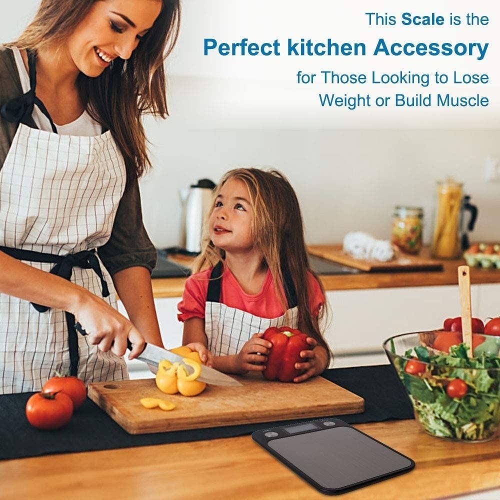 Digital Kitchen Food Scale, Kitchen Weight Scales for Cooking & Baking ...