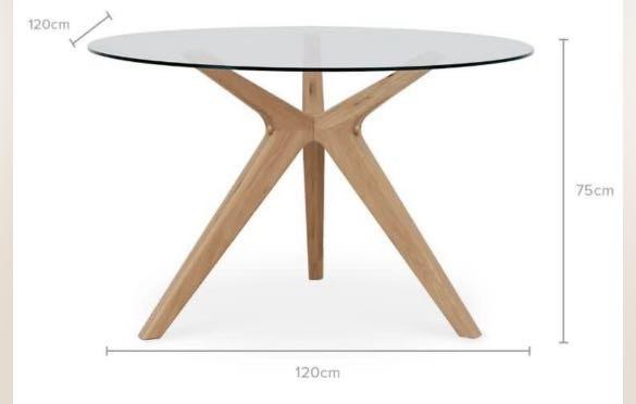 Dining Round Table Castlery, Furniture & Home Living, Furniture, Tables ...