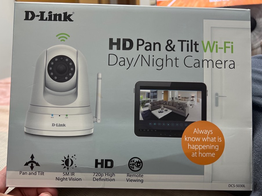 D-link HD Pan tilt WiFi IP camera, Furniture & Home Living, Security ...