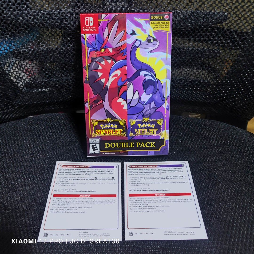 Dual pack Pokemon scarlet and pokemon violet. (BOX ONLY), Video Gaming ...