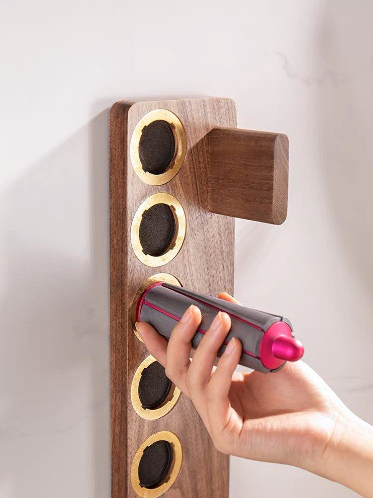 Dyson air wrap solid wood oak rack, Furniture & Home Living, Furniture ...