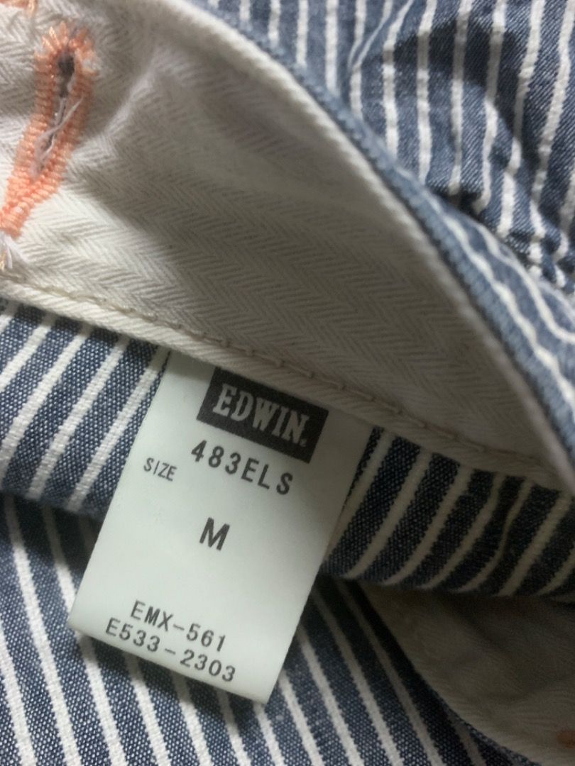 Edwin Tokyo Japan hickory bakers pants, Men's Fashion, Bottoms ...