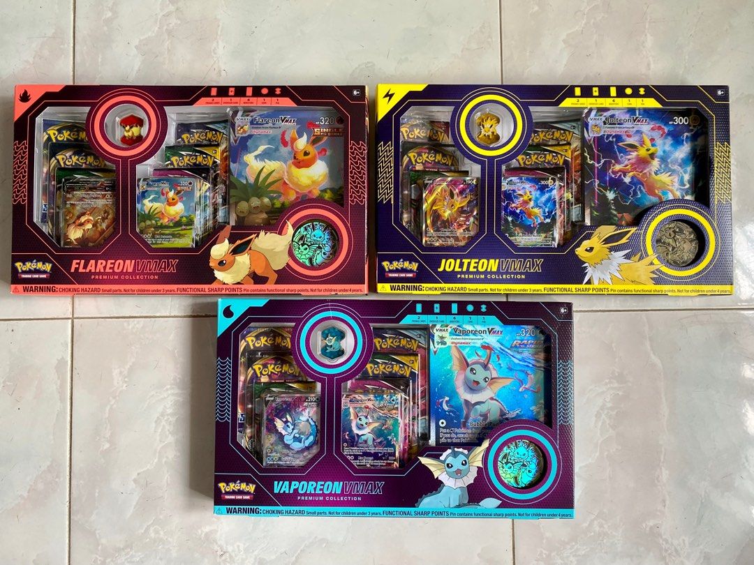 Eeveelution premium collection box flareon Vaporeon jolteon, Hobbies ...