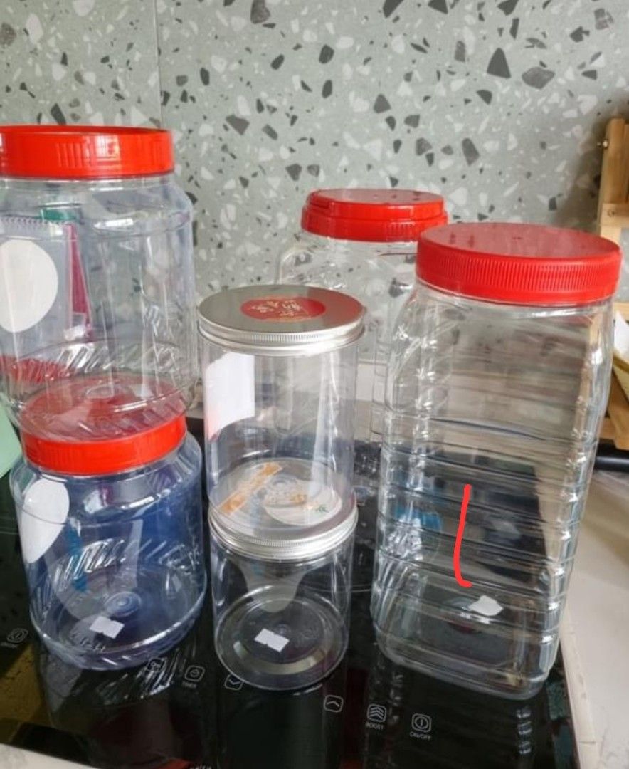 Empty CNY Plastic Containers, Furniture & Home Living, Kitchenware ...