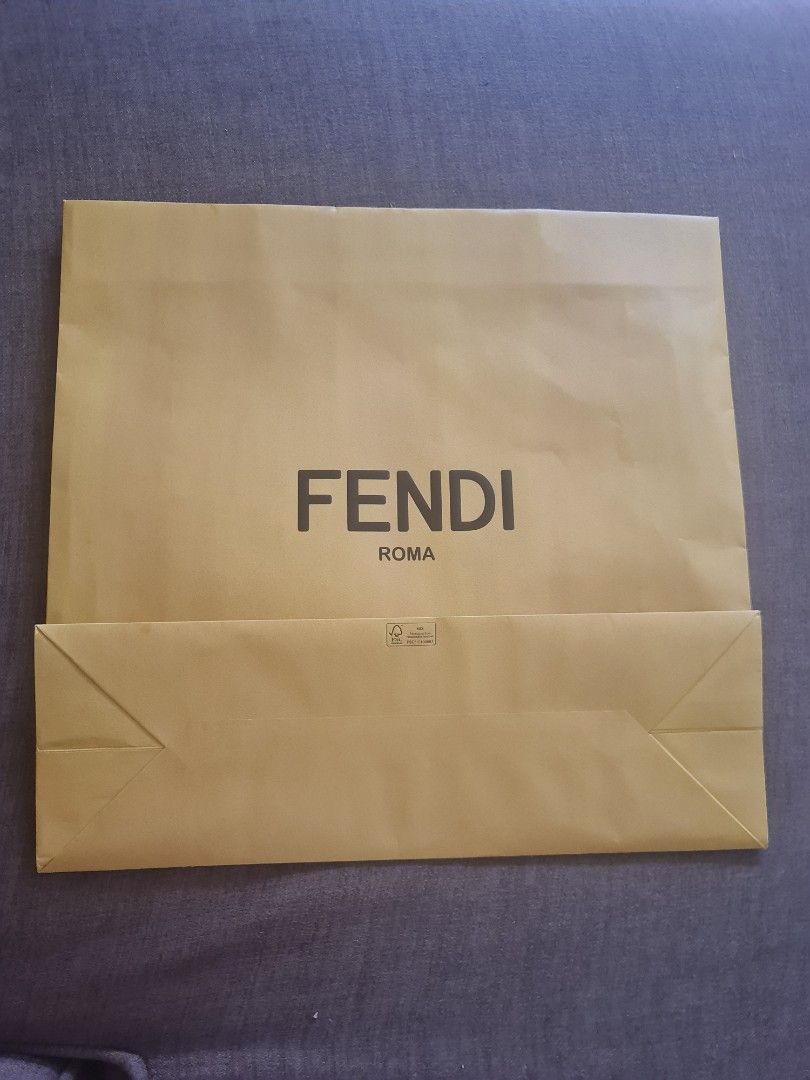 FENDI PAPER BAG, Luxury, Accessories on Carousell