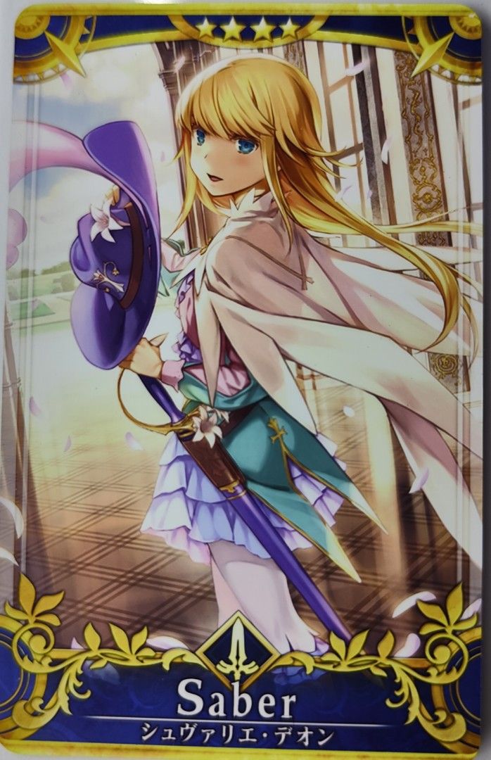 Fgo Chevalier d'Eon card (Fate Grand Order Arcade), Hobbies & Toys ...