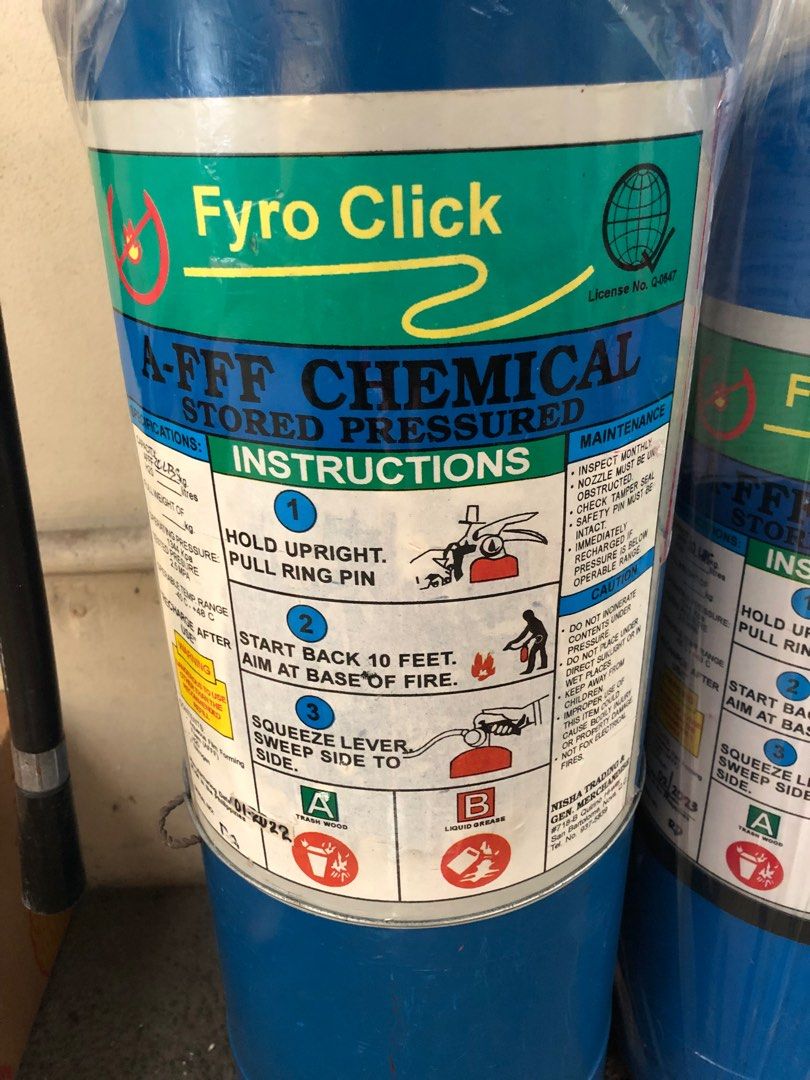 Fire Extinguisher 20lbs Dry Chemical AFFF Chemical on Carousell