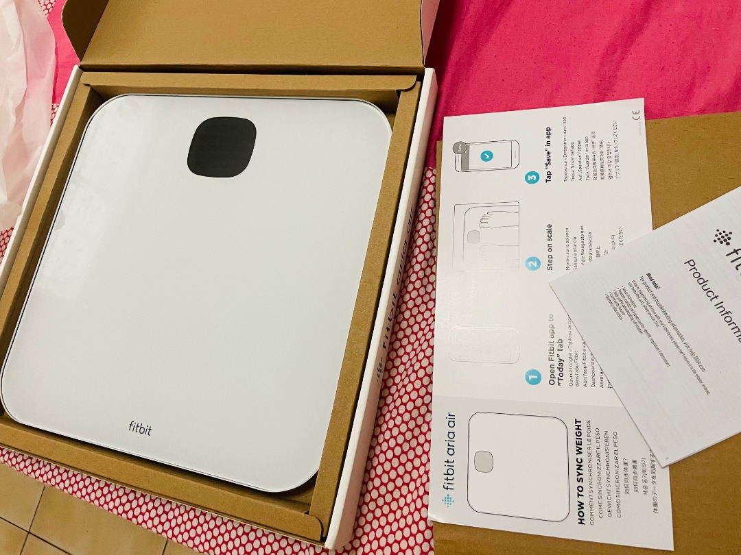 Fitbit Aria Air Smart Scale (U.P. 78), Health & Nutrition, Health ...