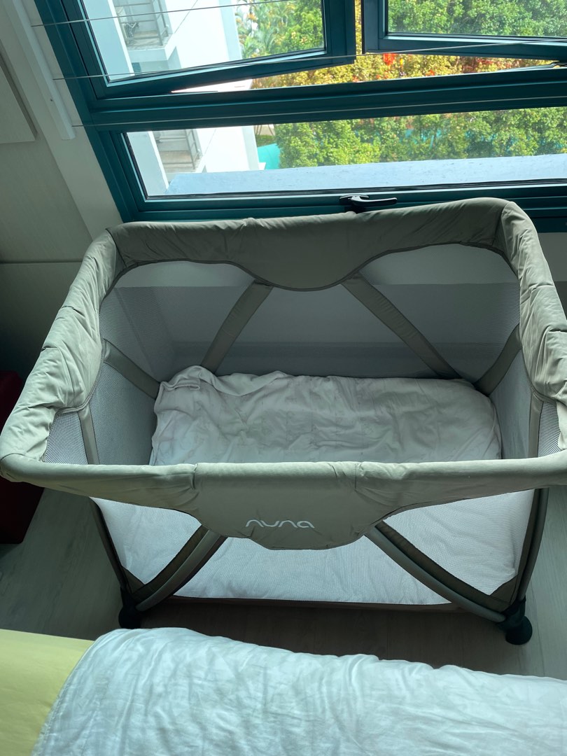 Foldable Baby cot, Babies & Kids, Baby Nursery & Kids Furniture, Cots ...