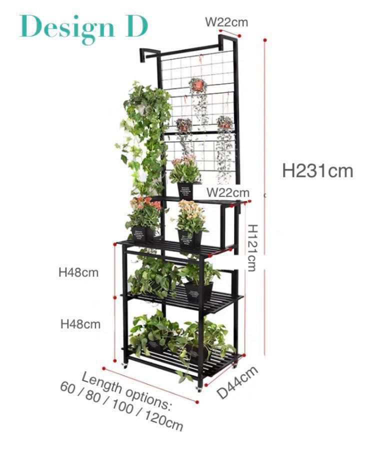 Garden Trellis Rack Plant Flower Fish Tank Shelf Tall Hanger Hanging ...