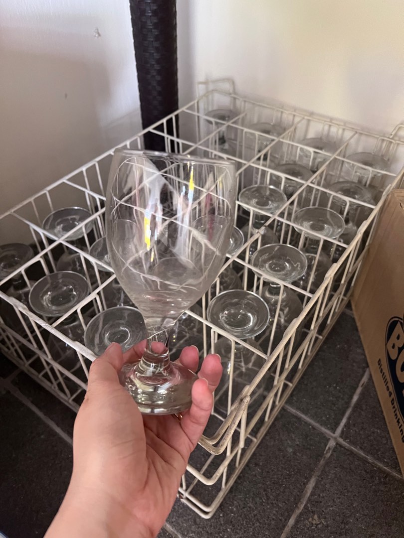 Glass 18pcw with rack, Furniture & Home Living, Bathroom & Kitchen ...